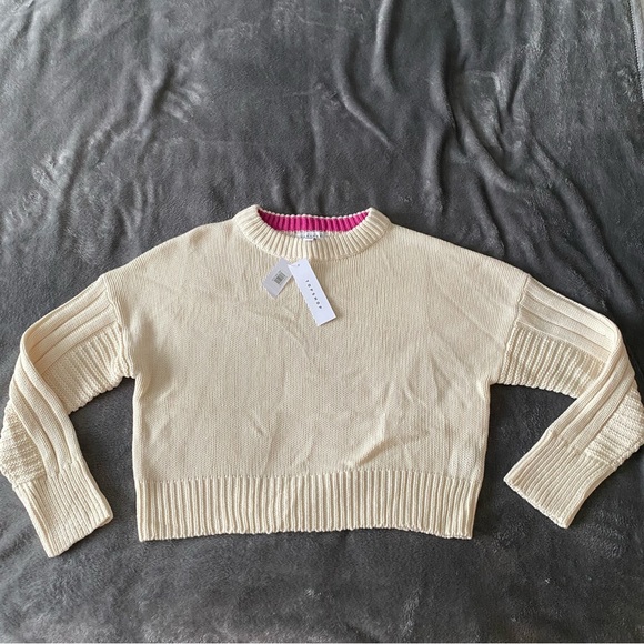 Topshop | Sweaters | Topshop Cream Cropped Sweater | Poshmark